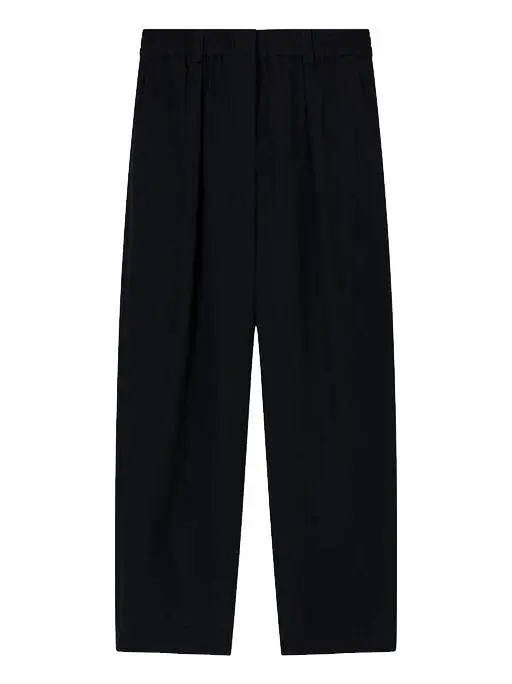 Giorgio Armani Technical-cady Straight Trousers - Black
