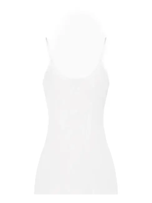 Giorgio Armani Silk Charmeuse Top - White