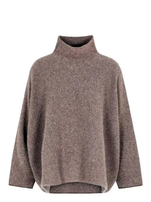 Giorgio Armani Cashmere Mock-neck Jumper - Brown