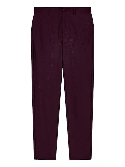 Giorgio Armani Technical Waffle Flat-front Trousers - Natural
