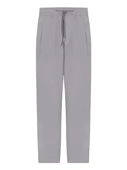Giorgio Armani Silk Crêpe Trousers - Blue