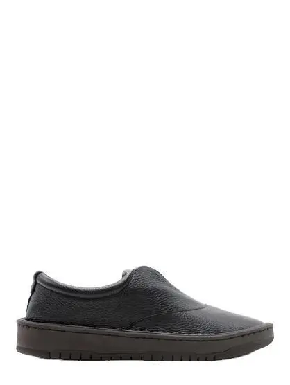 Giorgio Armani Deerskin Slip-ons - Black