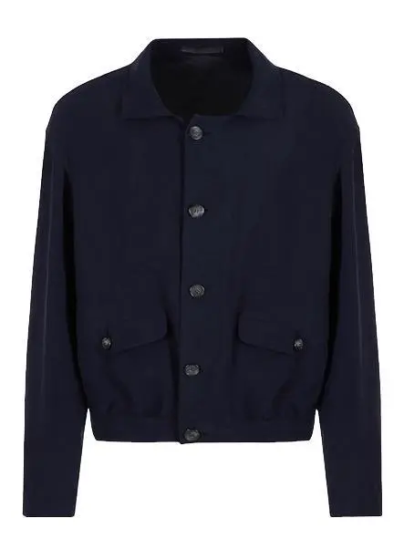 Giorgio Armani Cupro Blouson - Blue