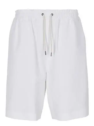 Giorgio Armani Lyocell And Cotton Bermuda Shorts - White