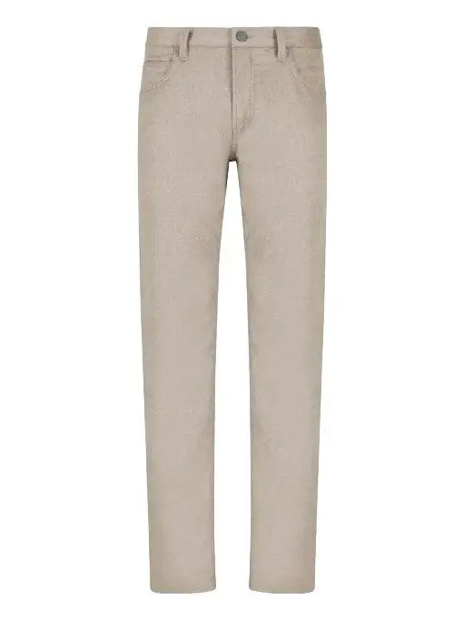 Giorgio Armani Regular-fit Five-pocket Cotton And Silk Trousers - Denim