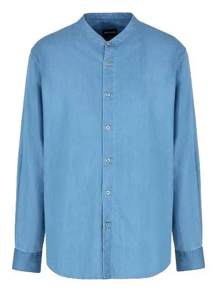 Giorgio Armani Denim Collection Cotton Denim Shirt - Blue