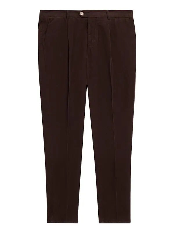 Brunello Cucinelli Micro Corduroy Trousers - C6026 Dark Brown