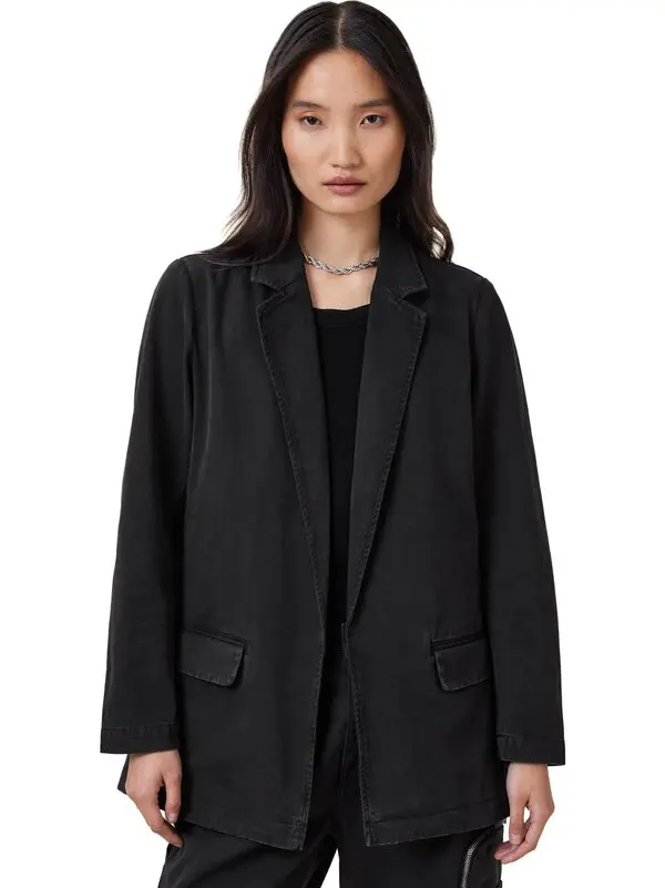 ALLSAINTS Aleida Denim Blazer - Black