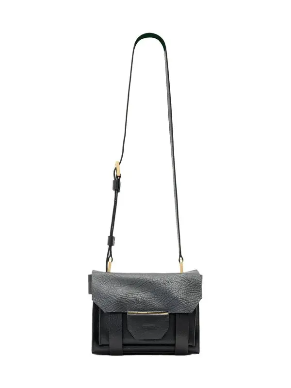 ALLSAINTS Ursa Mini Leather Crossbody Bag - Black