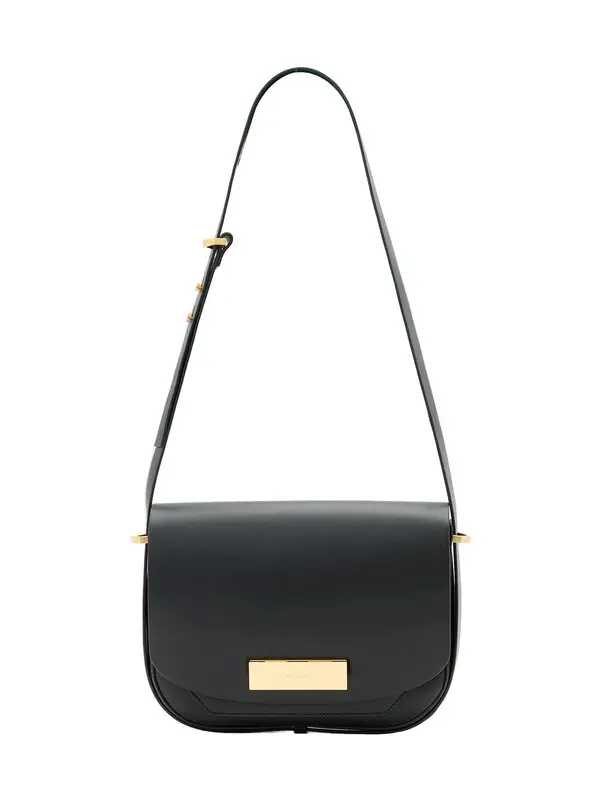 ALLSAINTS Etta Leather Satchel - Black