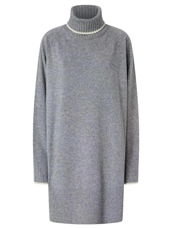 Pinko Turtleneck Mini Dress - Grey