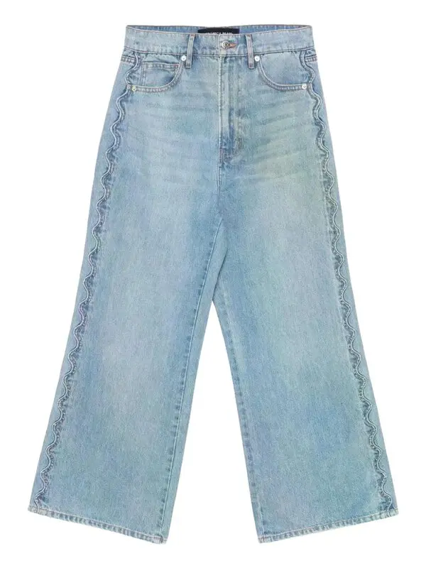 Veronica Beard Taylor Cropped Jeans - Blue