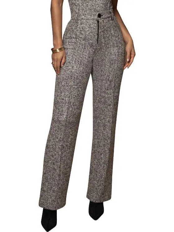 JLUXLABEL Tweed Trousers - Gray
