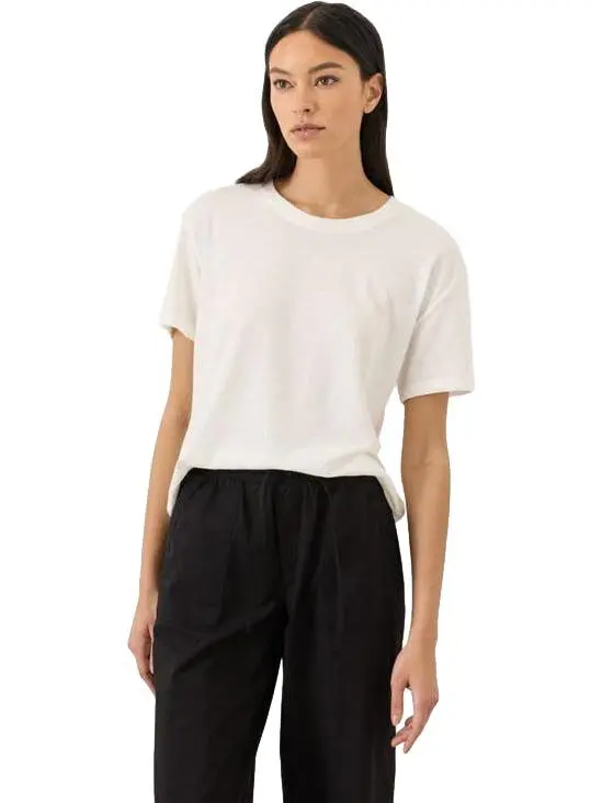 PACT Organic Cotton Featherweight Slub Relaxed Tee - Cream