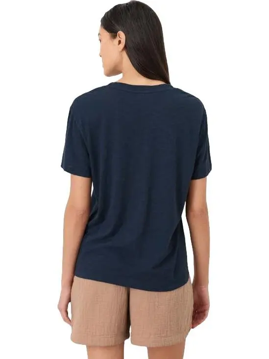 PACT Organic Cotton Featherweight Slub Relaxed Tee - Navy