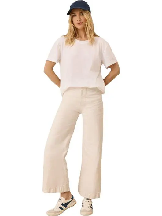 PACT Organic Cotton Featherweight Slub Relaxed Tee - White