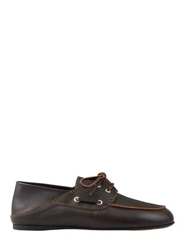Sandro Leather Loafers - Brown
