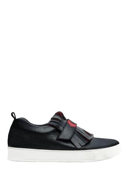 TIANNIA BARNES Serena Slip-on Sneakers With Tassel Detail - Black