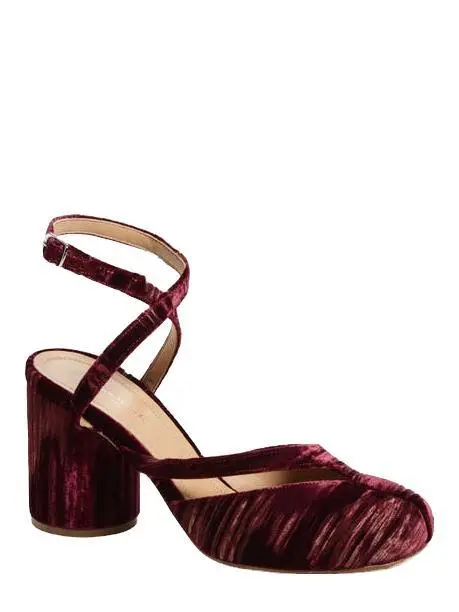 MAISON MARGIELA Tabi Ankle Strap Pumps - Cordovan Red