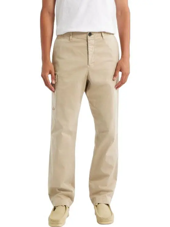 Paul Smith Stretch Organic Cotton Cargo Pants - Light Beige