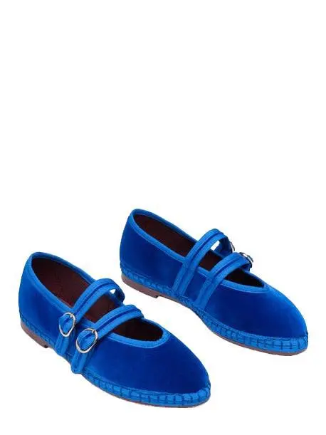 FLABELUS Claire Mary Jane Flat - Navy