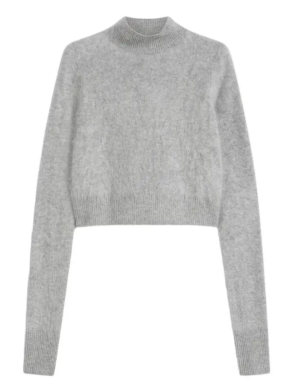 Max Mara Pure Cashmere Slim Fit Sweater - Medium Grey