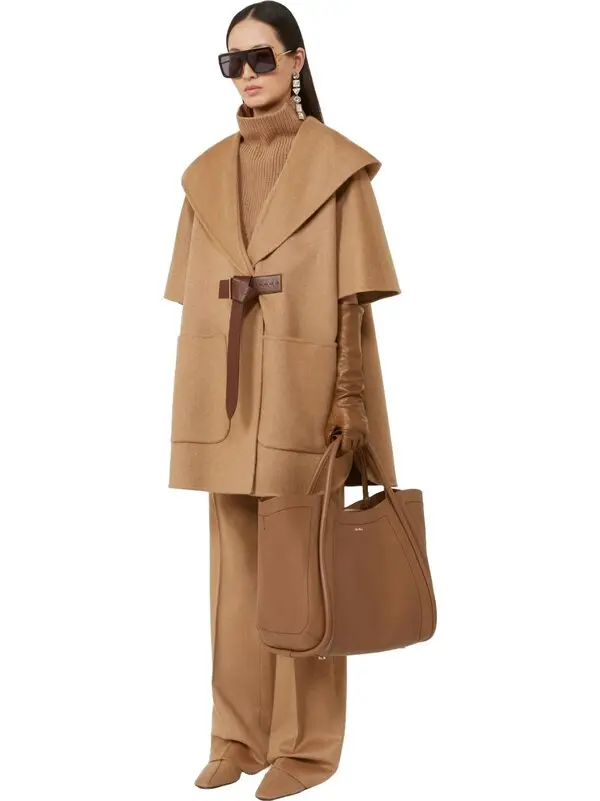 Max Mara Double-face Hair Cape - Camel
