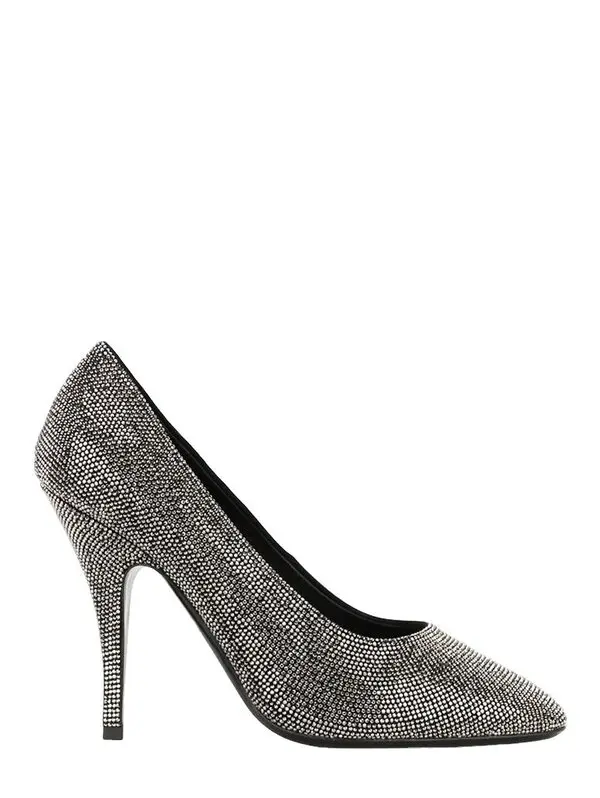FERRAGAMO Crystal-embellished Pumps - Gray