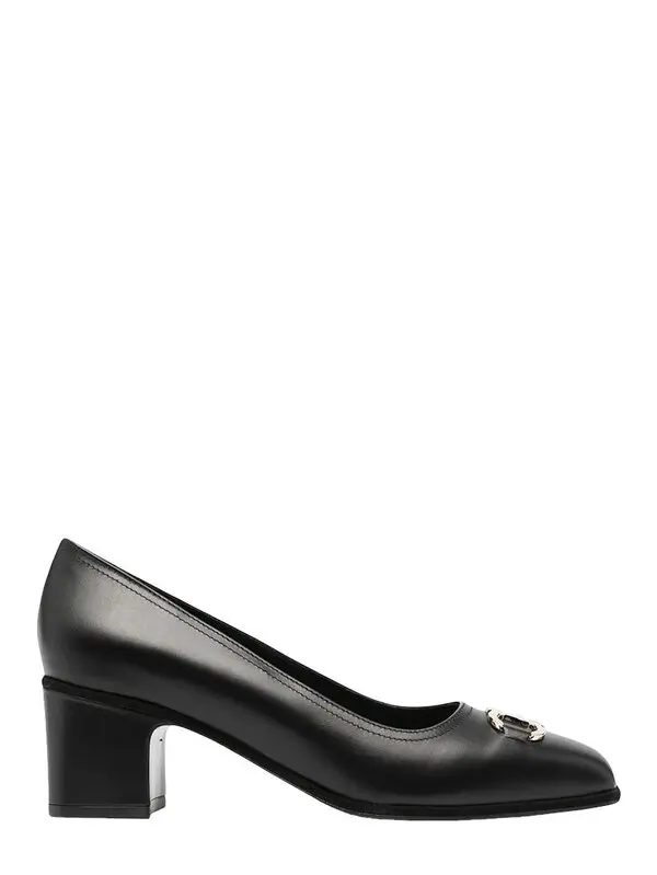 FERRAGAMO Gancini Buckle Pumps - Black