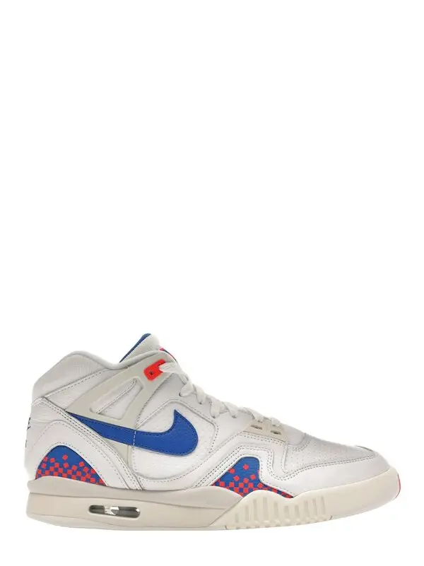 Nike Air Tech Challenge Ii Pixel Court Sneakers - White/royal Blue/laser Crimson