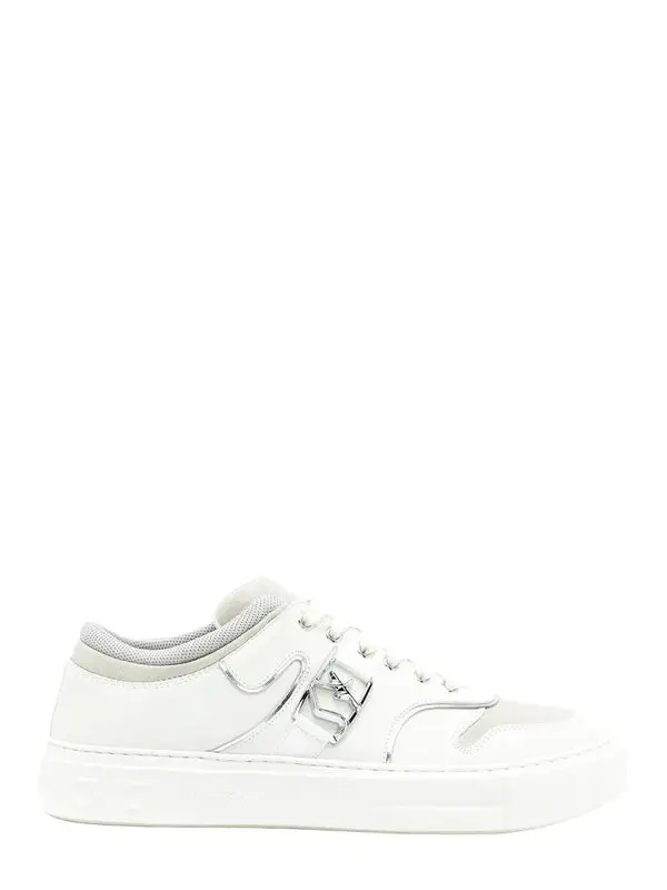 FERRAGAMO Gancini Low-top Sneakers - White