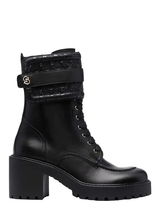 FERRAGAMO Shiraz Leather Boots - Black