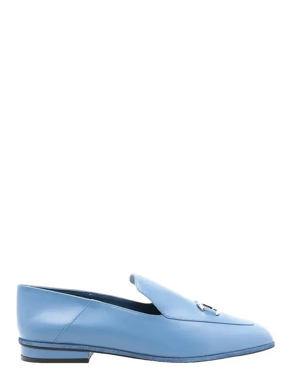 FERRAGAMO Square Toe Loafers - Blue