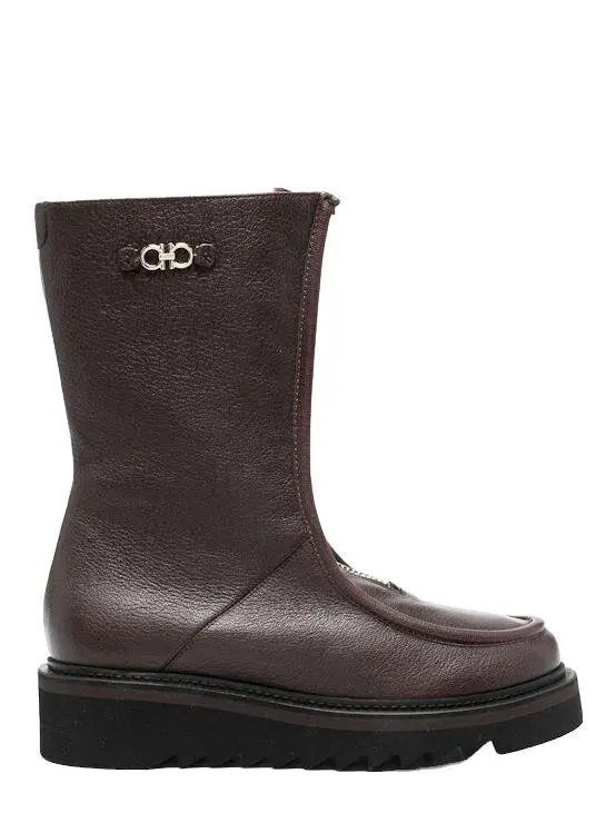 FERRAGAMO Mid-calf Boot - Brown