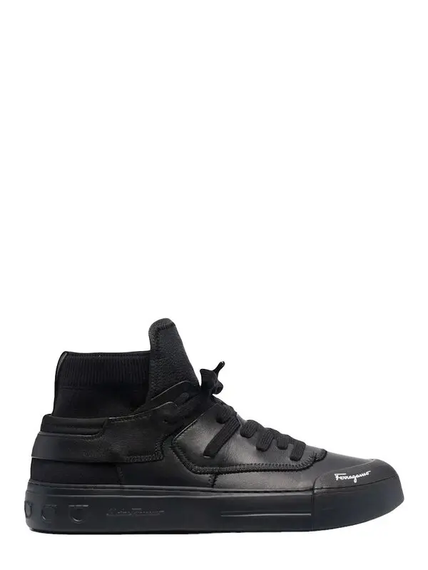 FERRAGAMO High-top Sneaker - Black