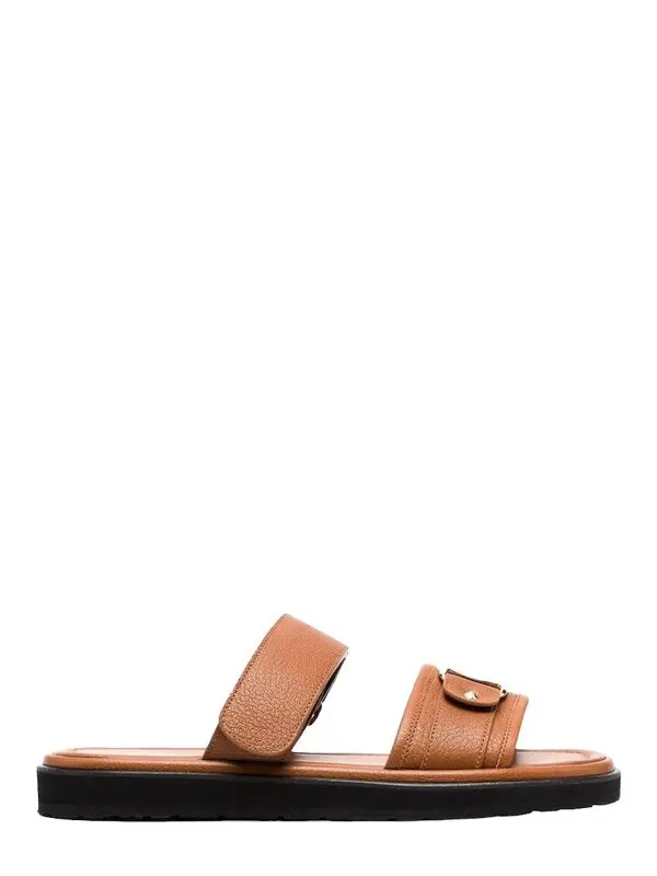 FERRAGAMO Vara Touchstrap Sandals - Beige/brown