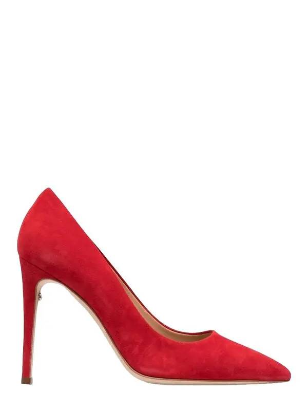 FERRAGAMO Pointed 110mm Suede Pumps - Red
