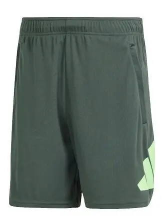 Adidas Train Essentials Logo Shorts - Legend Ivy Green Spark