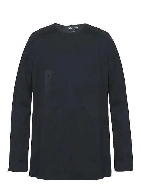 Adidas Y3 Skylight Long Sleeve Tee Shirt - Black