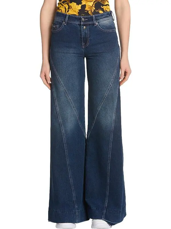 Versace Wide Leg Denim Jeans - Indigo
