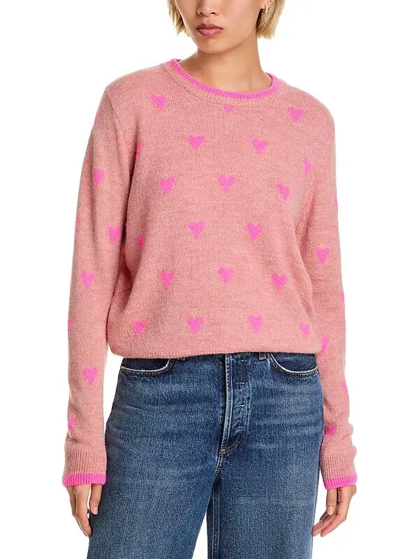 Essentiel Antwerp Isa Jacquard Heart Sweater - Granny Underpants