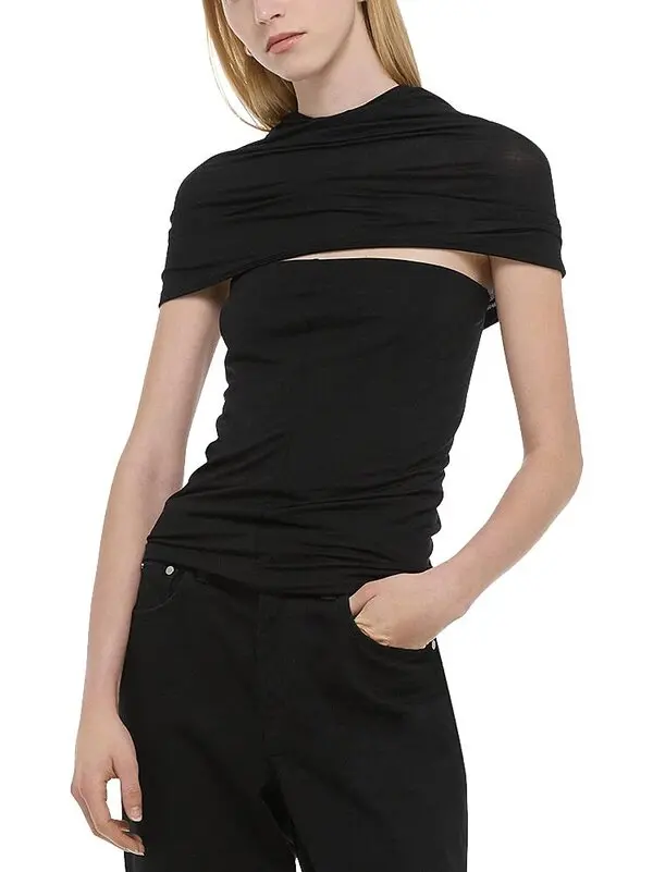 Helmut Lang Sash Top - Black