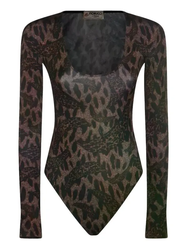 Fiorucci Animal-print Bodysuit - Brown