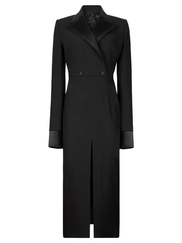 Dolce & Gabbana Woolen Coat Dress - Black