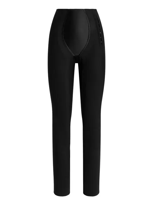 Dolce & Gabbana Stretch Satin Leggings - Black