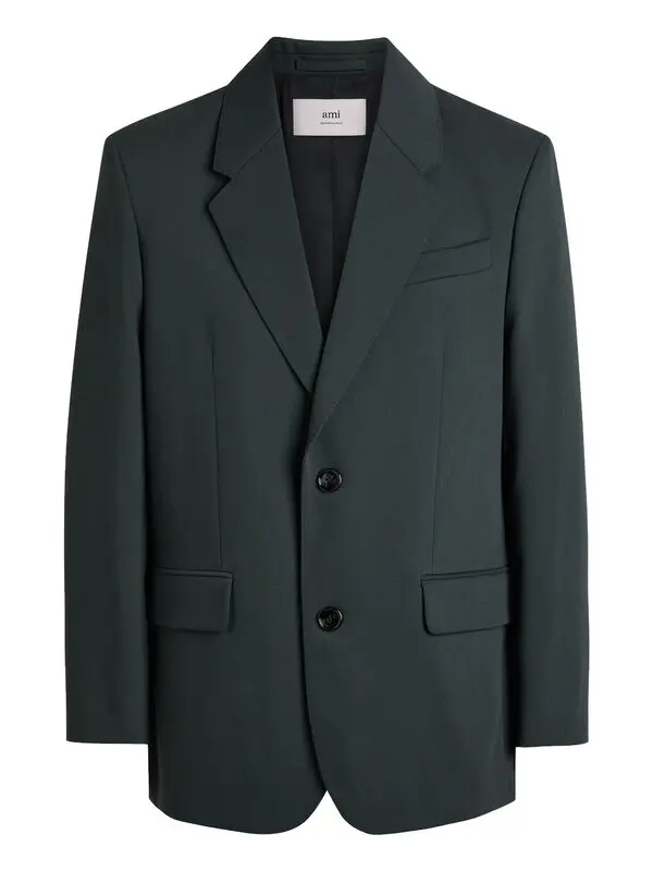 AMI Paris Wool Blazer - Anthracite