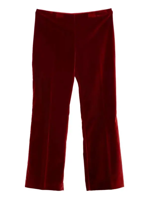 Etro Velvet Texture Trousers - Red
