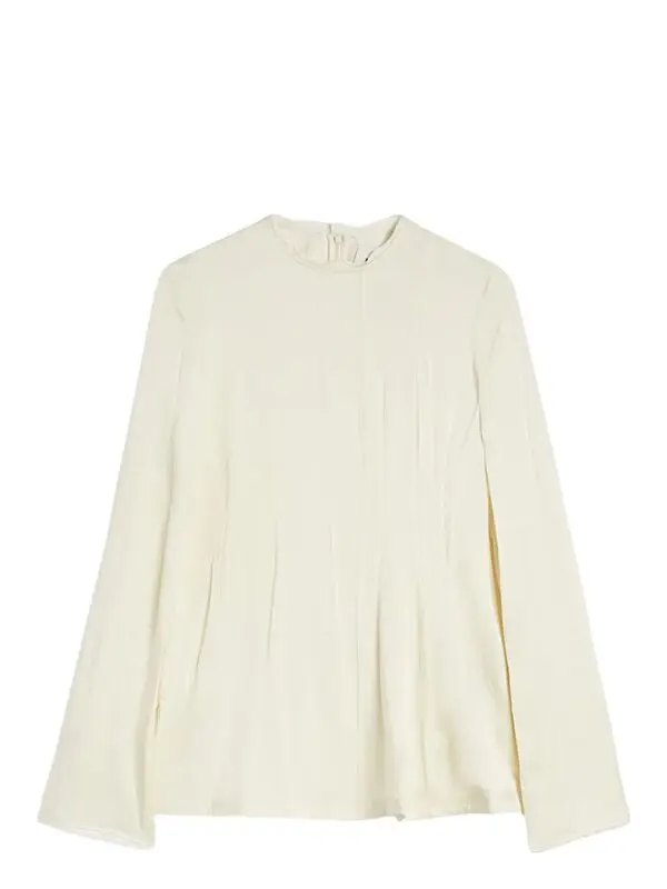 JIL SANDER Satin Blouse - White