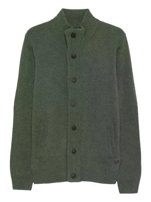 Barbour Wool Cardigan - Green
