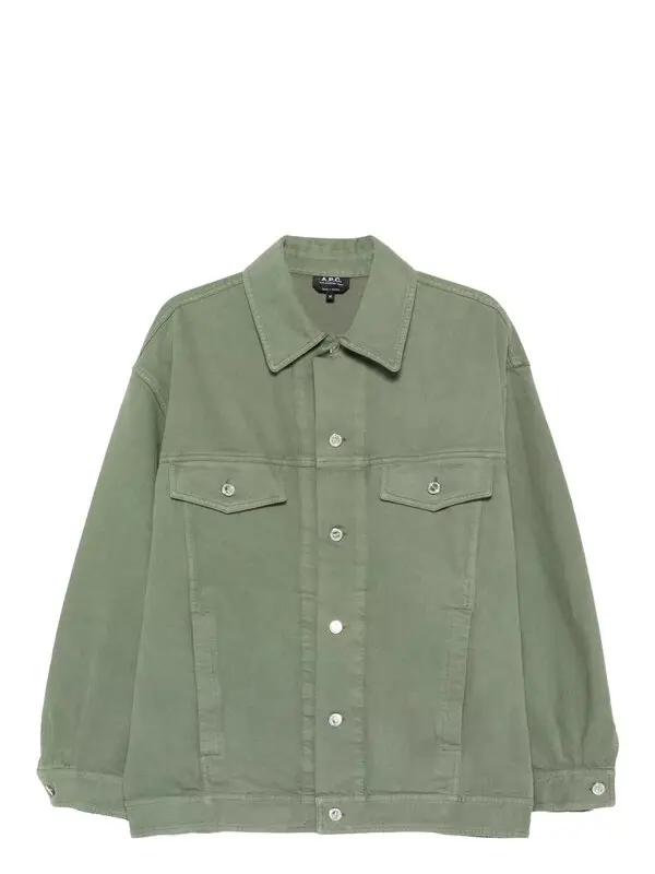 A.p.c. Button-fastening Flap-pocket Jacket - Green